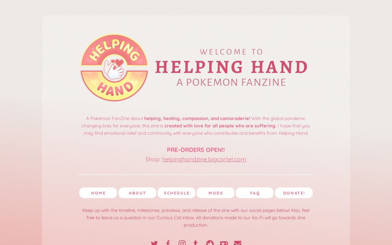 Helping Hand Pokemon Zine